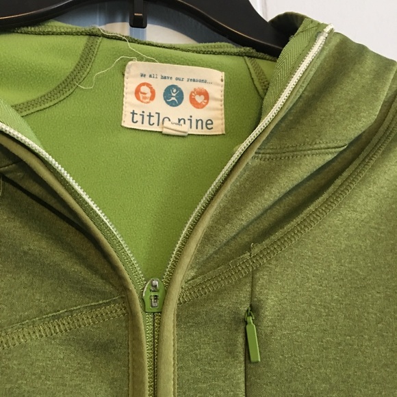 Title nine | Jackets & Coats | Title Nine Full Zip Green Jacket | Poshmark
